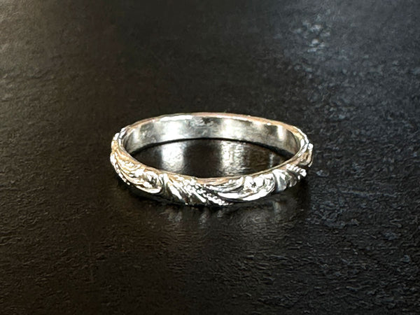 Recycled 925 Sterling Silver Renaissance Patterned Wir - Pod Jewellery