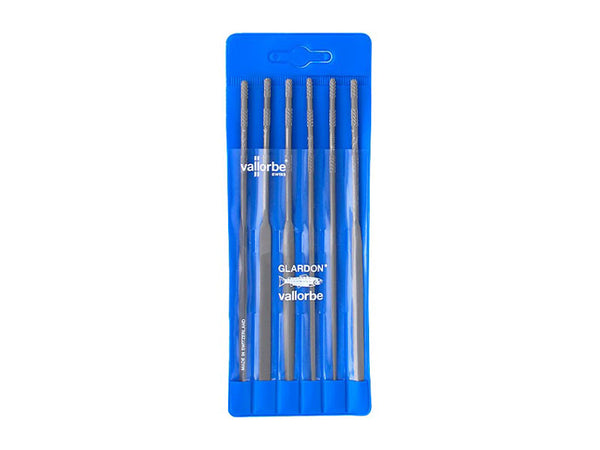 Glardon-Vallorbe Needle File Set of 6 Cut 2 (Medium) - Pod Jewellery